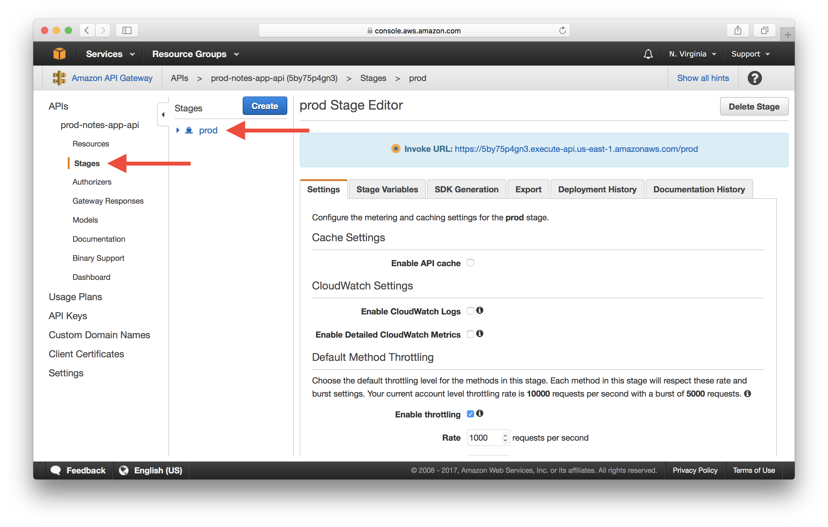 API Gateway And Lambda Logs Serverless React On AWS